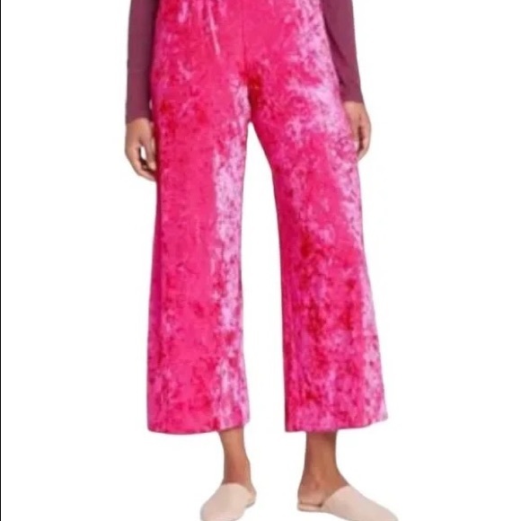a new day | Pants & Jumpsuits | Hot Pink Velvet Pants | Poshmark